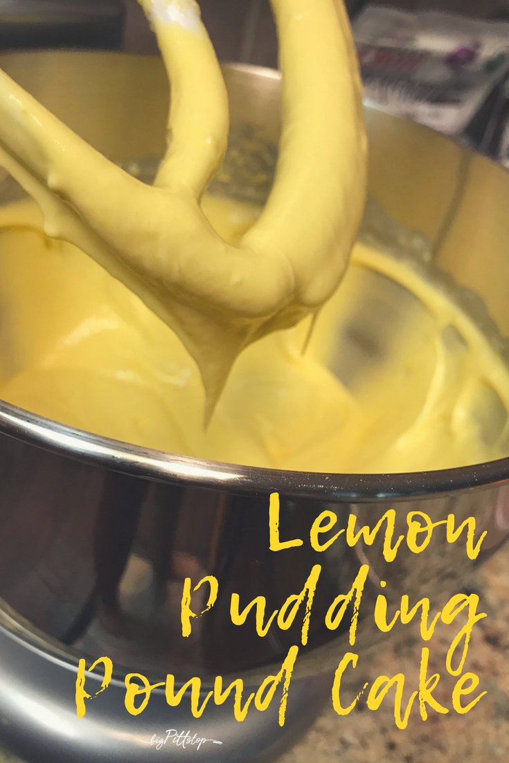 Lemon Pudding Pound Cake - BIGPITTSTOP