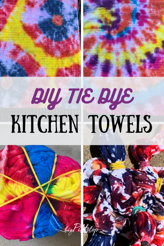 DIY Tie-Dye Kitchen Towels - BIGPITTSTOP