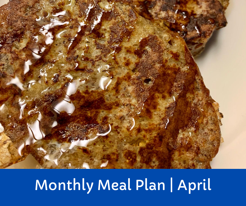 April Meal Plans 2020 - BIGPITTSTOP